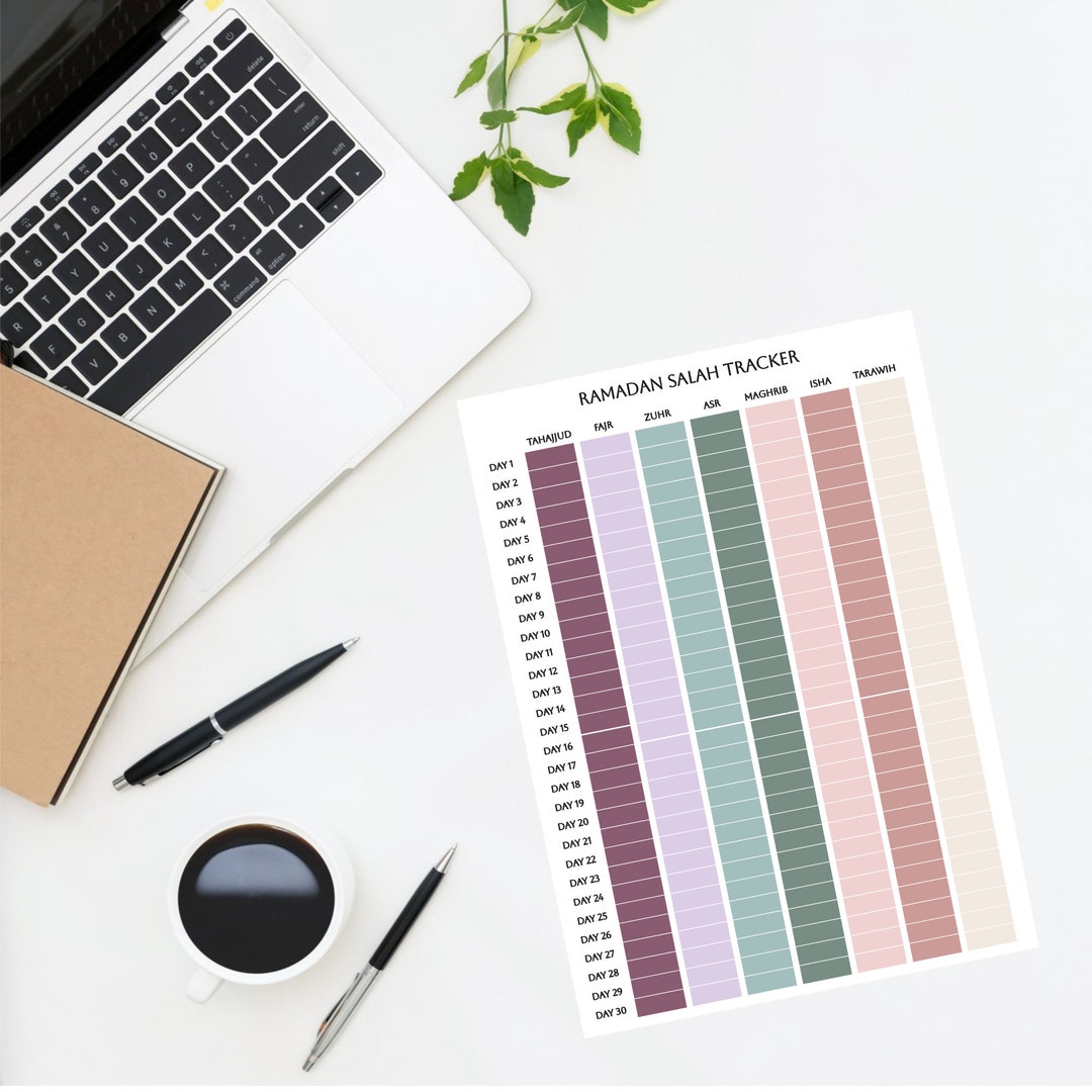 RAMADAN SALAH TRACKER Ramadan Planner Islamic Print Digital Download ...