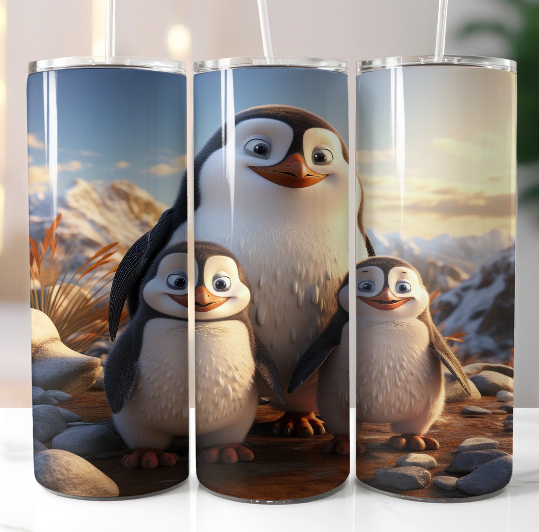 Penguins Tumbler Sublimation Design Png 20 Oz Skinny Tumbler - Etsy