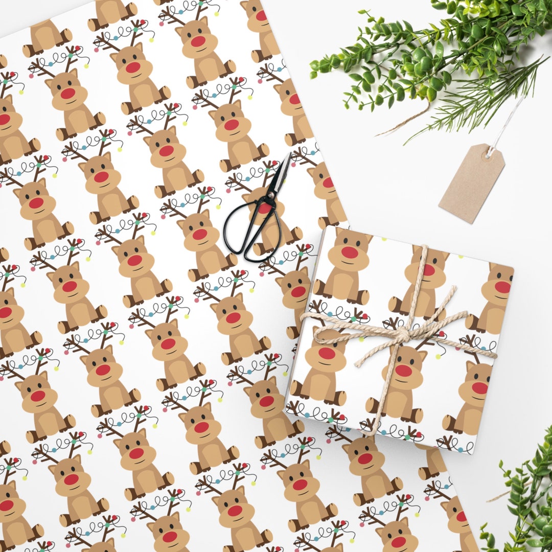Reindeer Wrapping Paper - Etsy