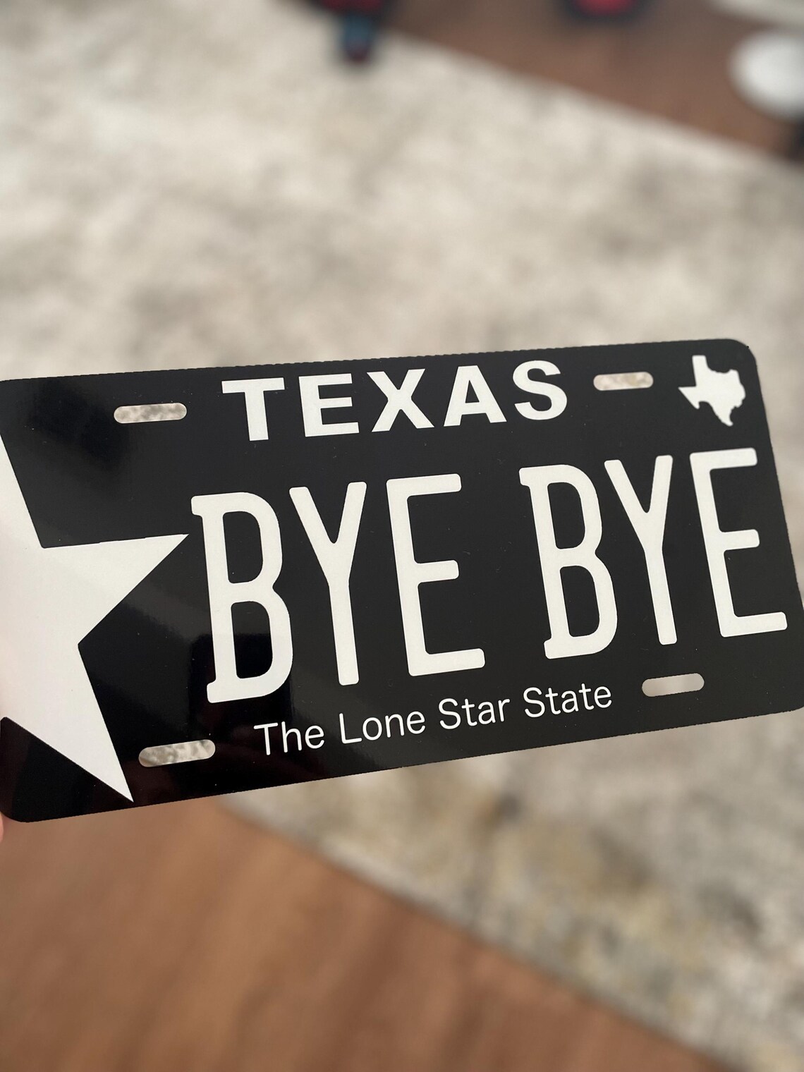12x6" Texas Personalized License Plate | Custom Text | Durable Long ...