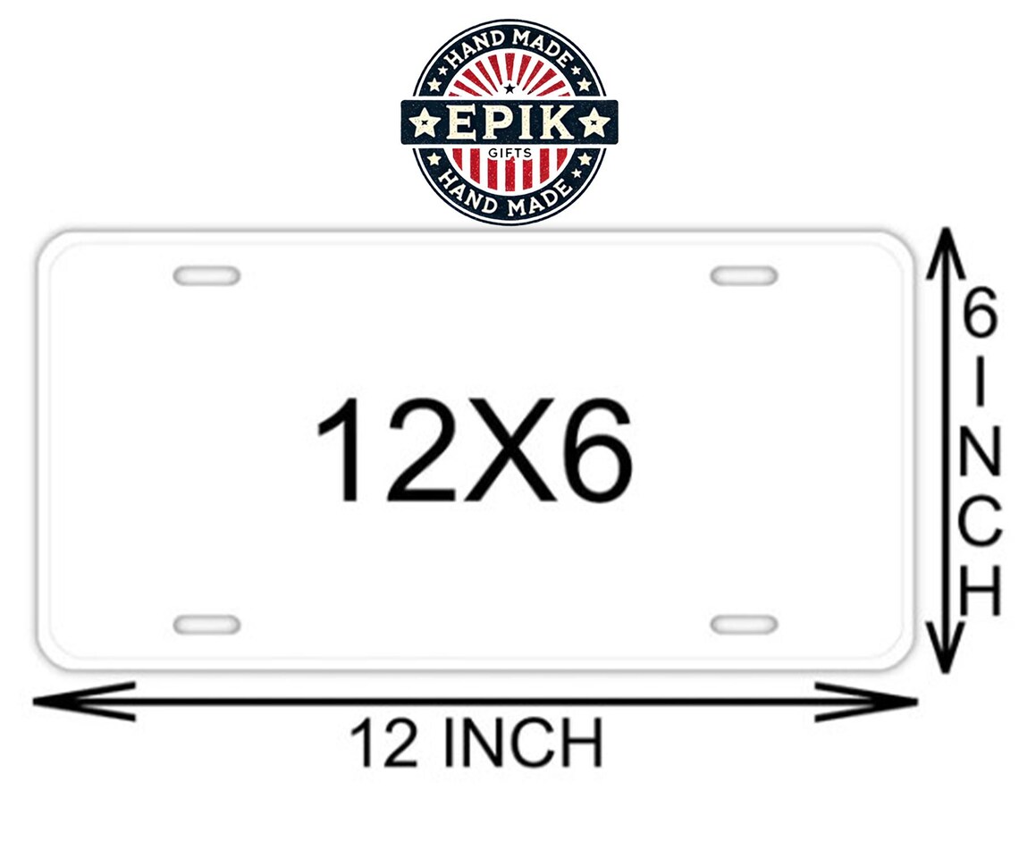 12x6" Texas Personalized License Plate | Custom Text | Durable Long ...