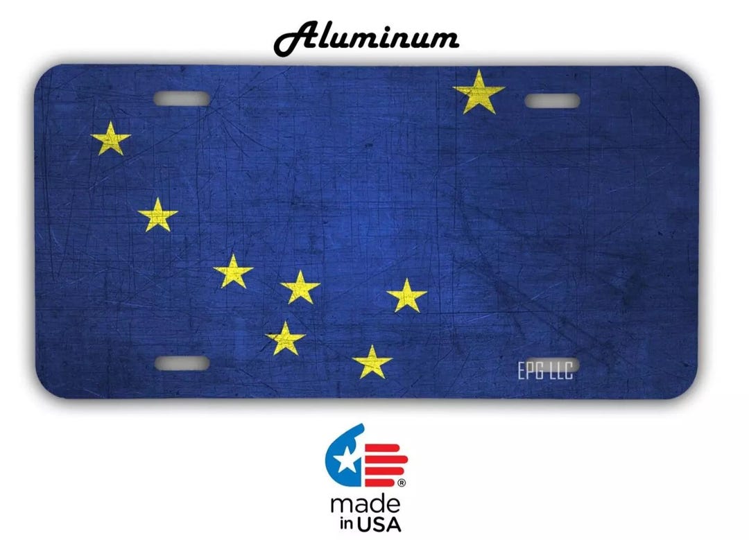 6x12 Alaska State Flag Car License Plate Texas State Flag Car License ...