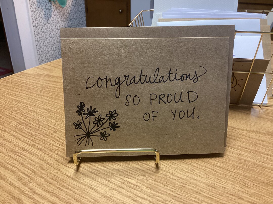 Handwritten Congratulations Card - Etsy