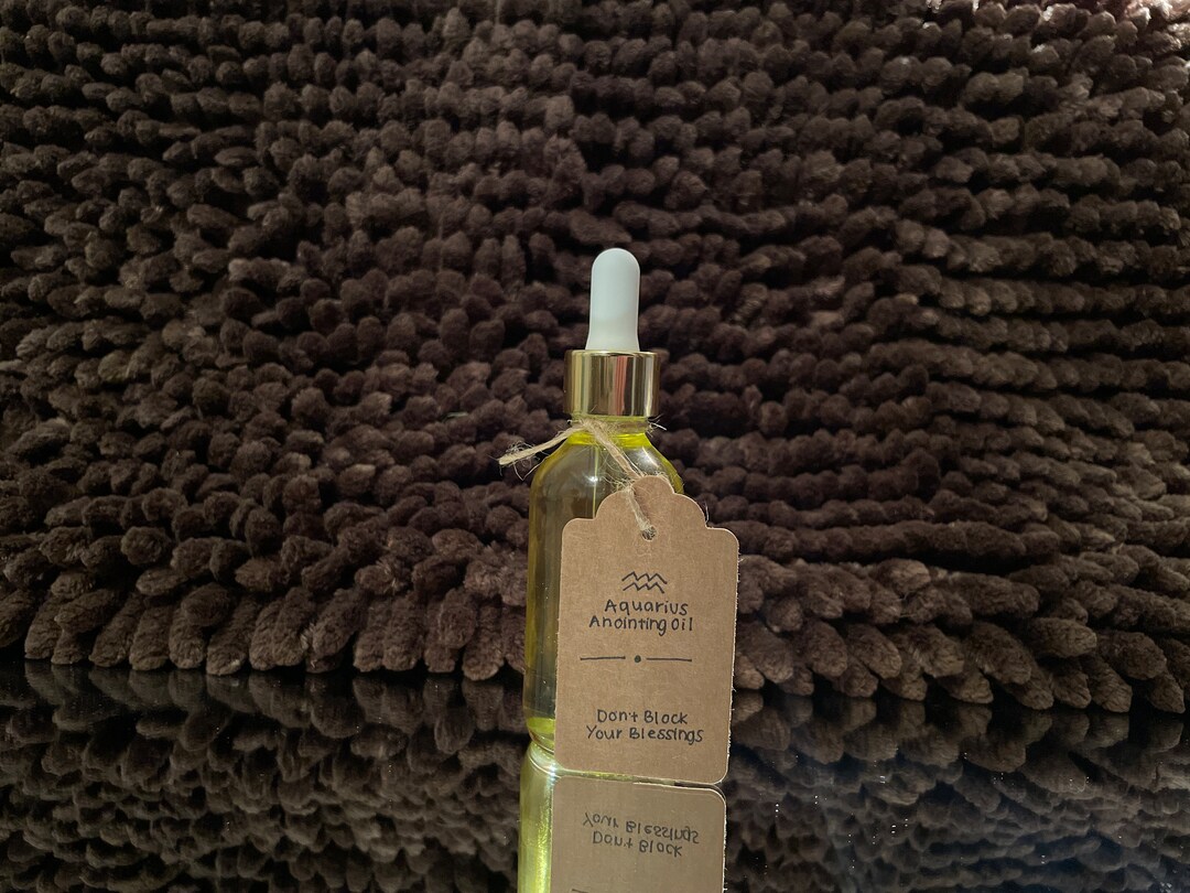 Aquarius Zodiac Sign Anointing Oil (2-ounce Dropper Bottle) - Etsy