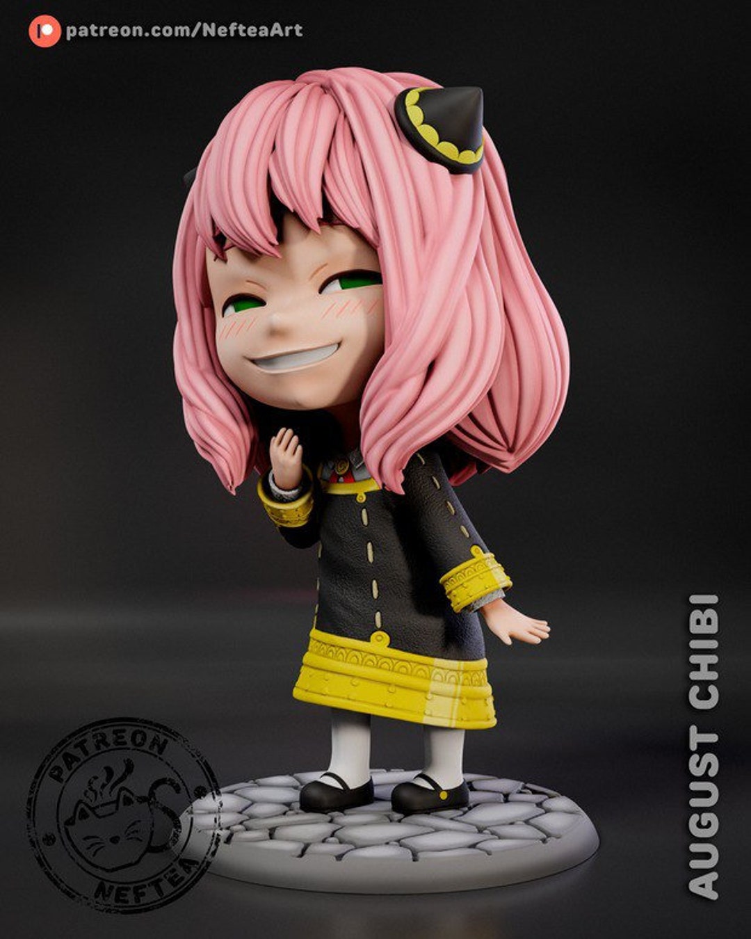 UNPAINTED Resin Figure / Fanart Ana Forger Chibi/ 3D Printed Figure in ...