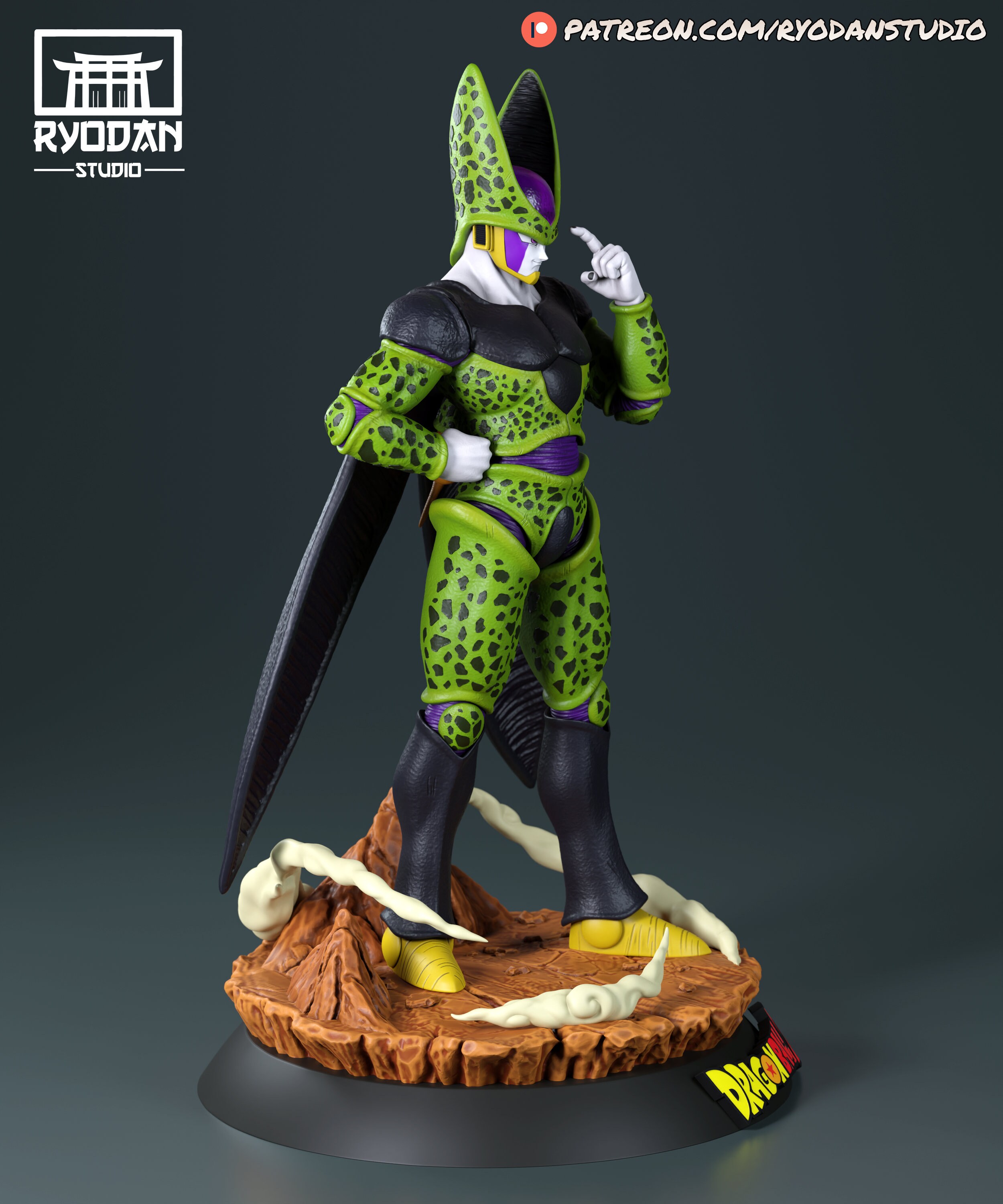 UNPAINTED Resin Figure / Fanartperfect Cell/ 3D Printed Figure in High ...