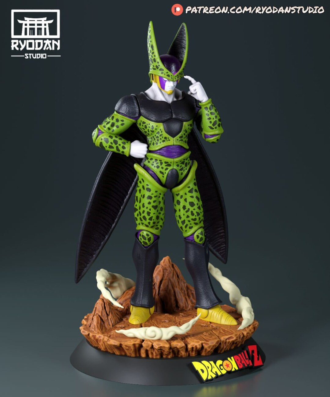 UNPAINTED Resin Figure / Fanartperfect Cell/ 3D Printed Figure in High ...
