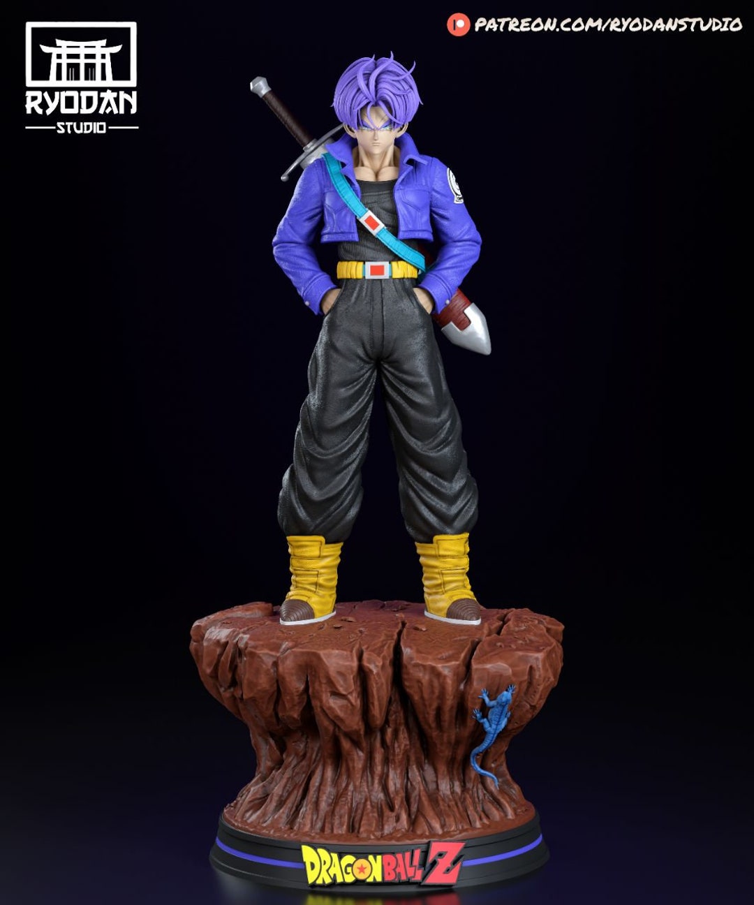 UNPAINTED Resin Figure / Fanart Future Trunks/ 3D Printed Figure in ...