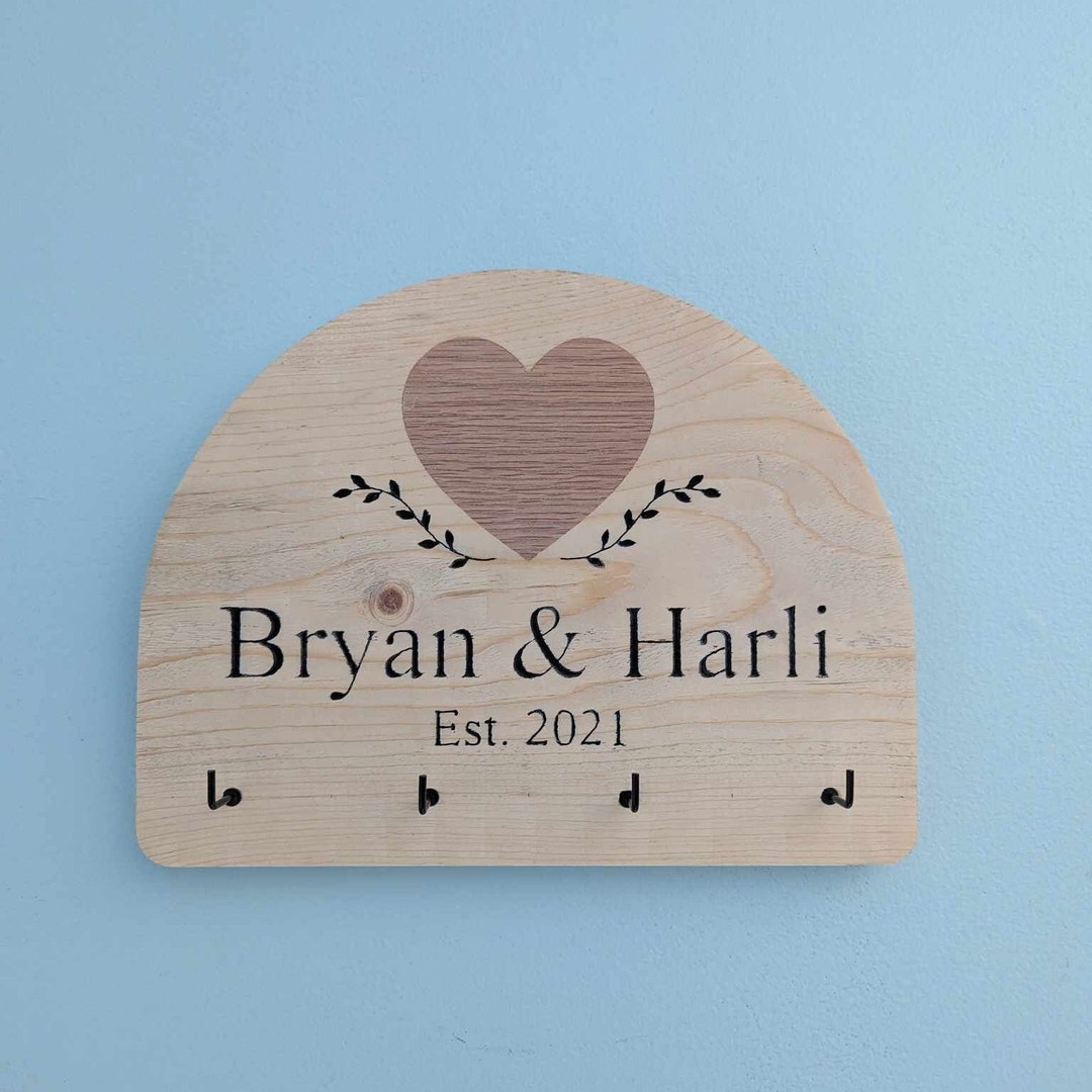 Custom Wooden Key Holder - Etsy