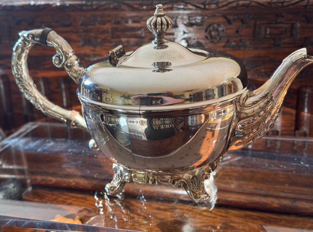 Silver-plated Teapot – Edinborough Plate, Visible Crack & Pitting ...