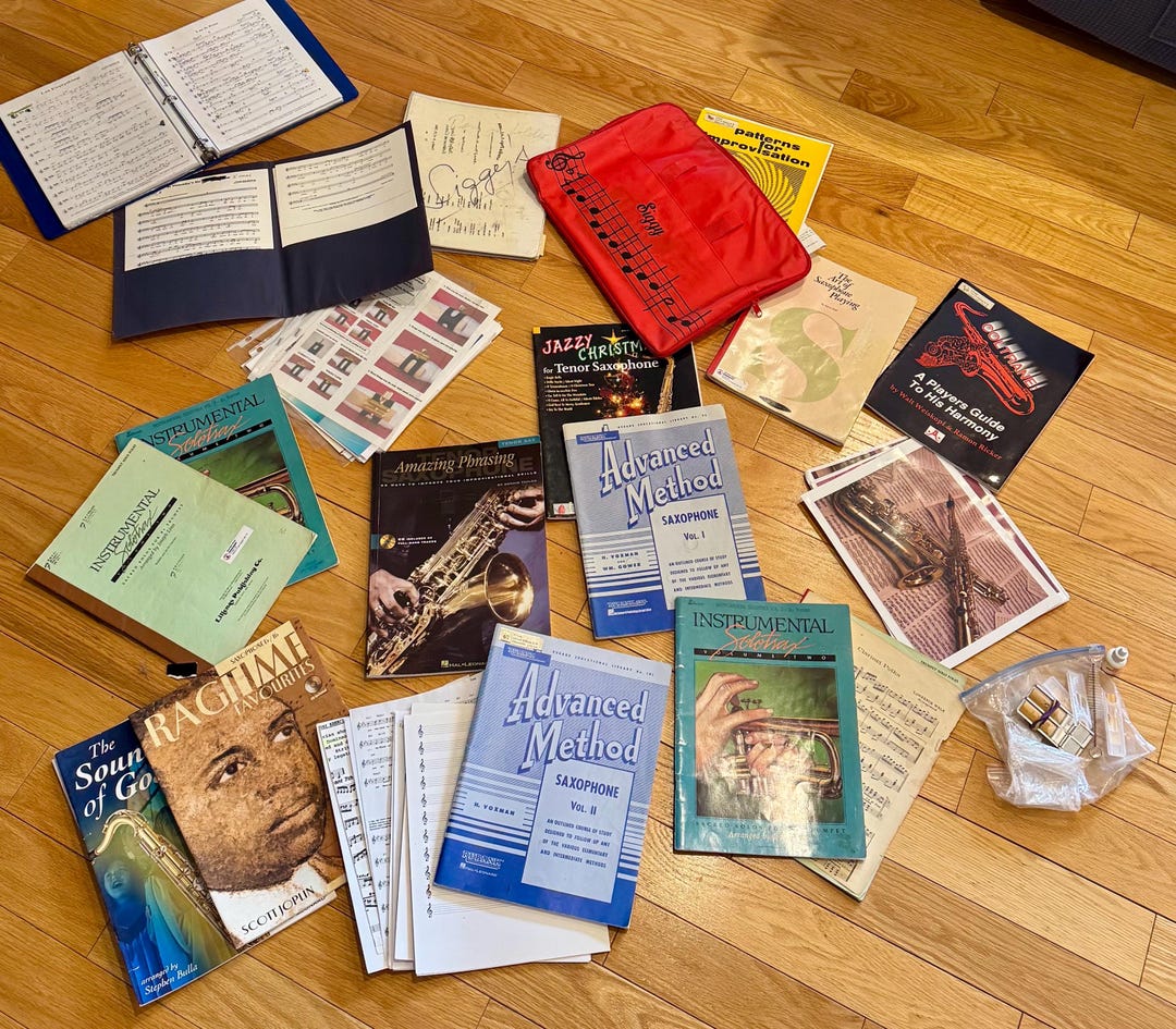 Saxophone Sheet Music & Method Book Lot – Jazz, Classical, Gospel ...