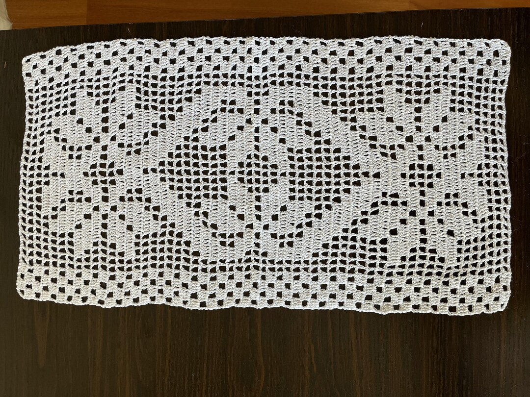 Handmade Crochet Table Runner - Etsy