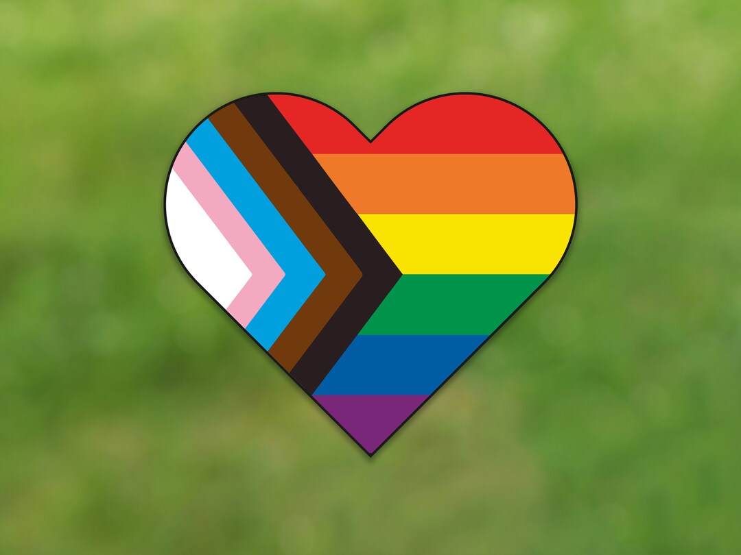 LGBTQ Queer Sticker Pride Heart Lgbtq Sticker Be Yourself With Me ...