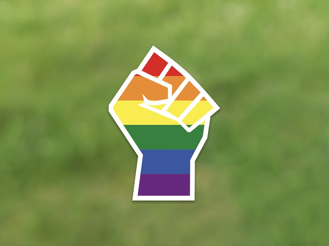 LGBTQ Queer Pride Riot Sticker Decal Trans Gay Lesbian Rainbow Freedom ...