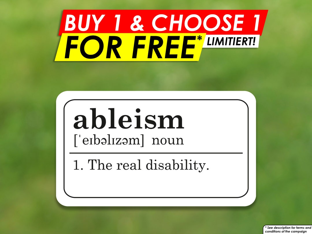 Anti Ableism Awareness Sticker Chronic Invisible Illness - Etsy