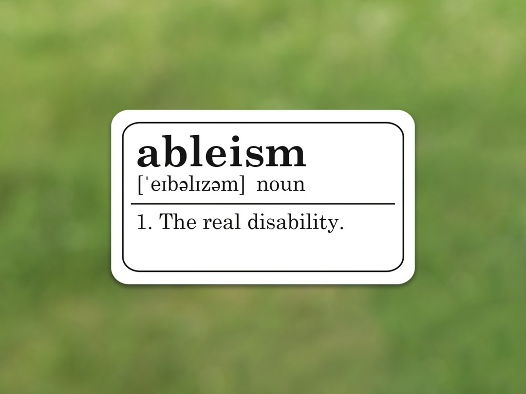 Anti Ableism Awareness Sticker Chronic Invisible Illness Disabled ...
