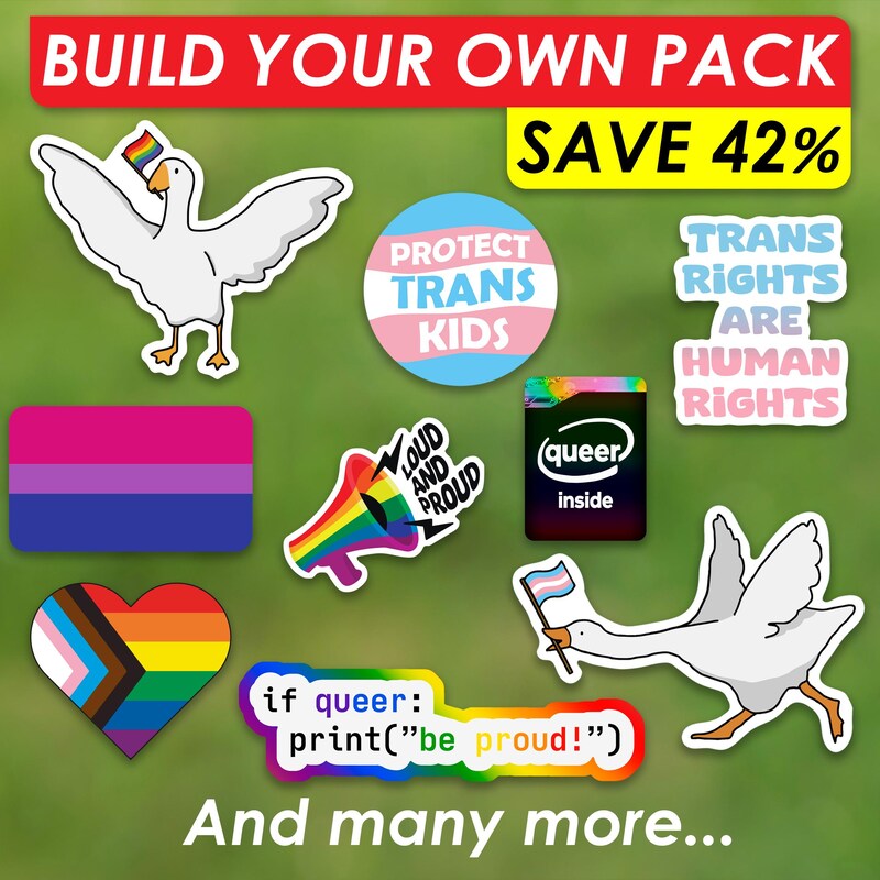 Nonbinary Sticker Packs - Etsy