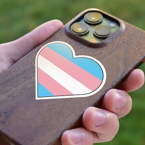 LGBTQ Queer Trans Heart Transgender Sticker Pride Sticker Be Yourself ...