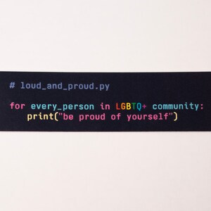 LGBTQ Queer Pride Sticker Pack Rainbow Code Sticker Trans Gay Coding Developer Programming ...