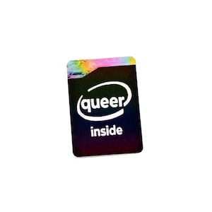 LGBTQ Queer Pride Sticker Code Decal Trans Gay Lesbian Developer Coding Programming Rainbow ...