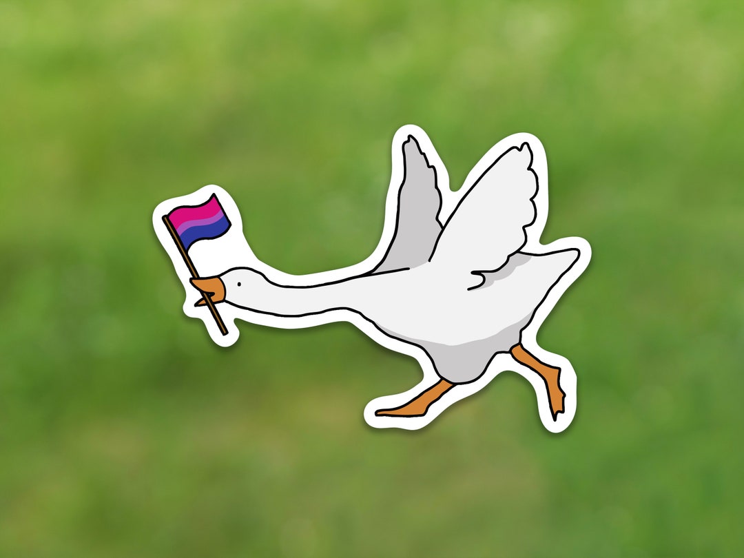 Goose Bi Flag Sticker Funny Pride Sticker LGBTQ Sticker Funny Queer ...