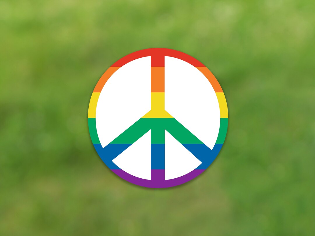 LGBTQ Peace Sticker Pride Queer Sticker Pride Sticker Decal Trans ...