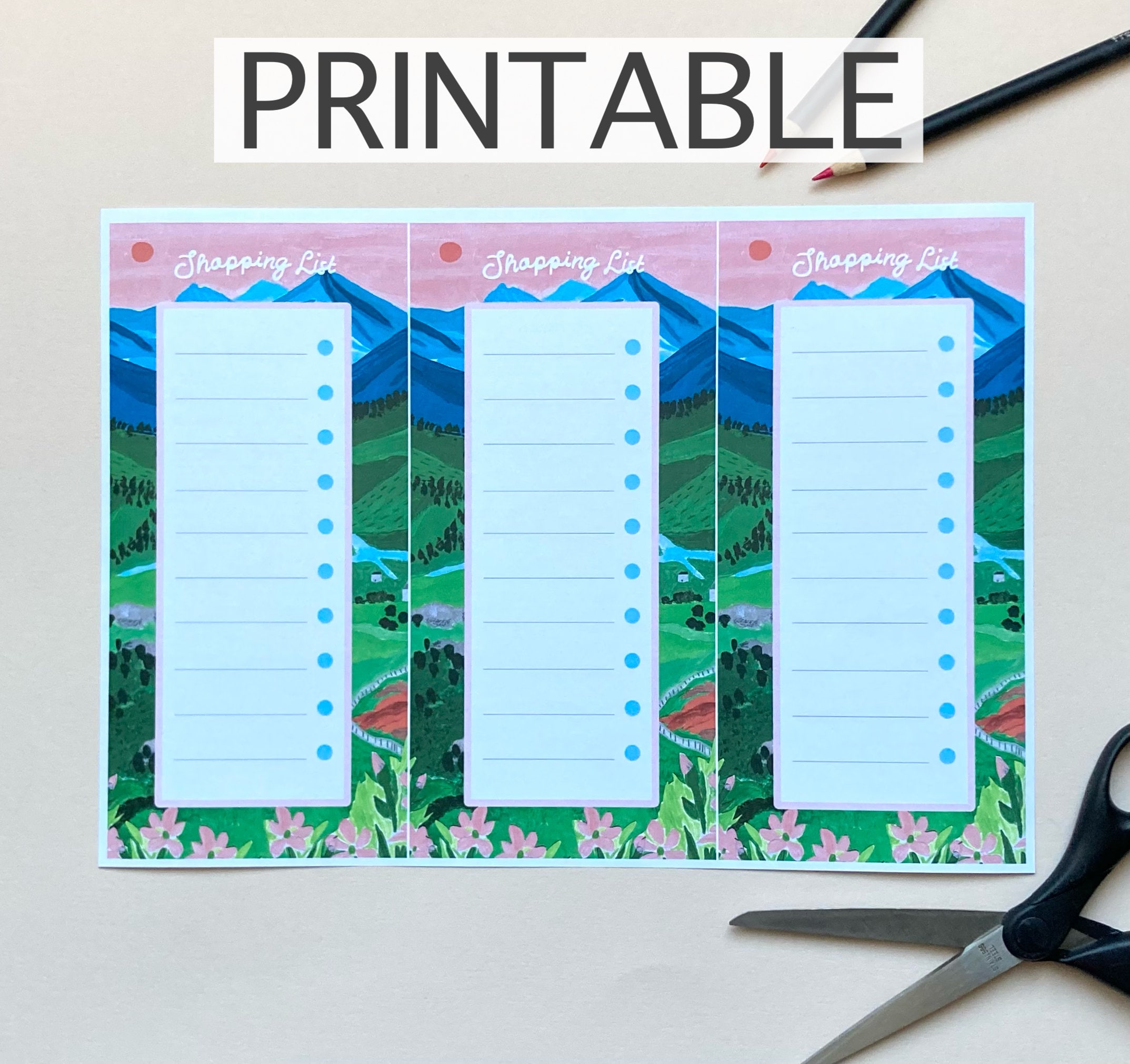 Printable Shopping Lists, Cute Design, Plan Your Shopping! - Etsy