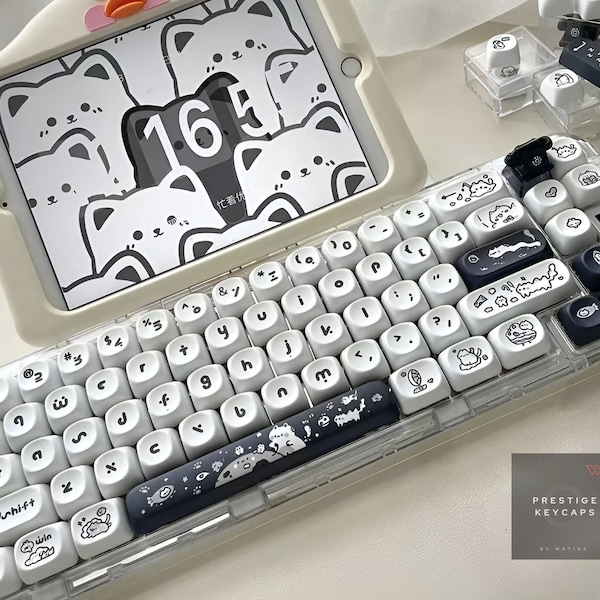 Cute Black Keycaps - Etsy