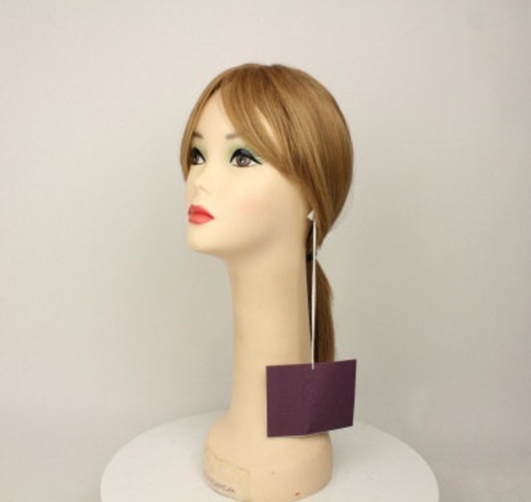 FREEDA Wigs Ponytail Human Hair Wig Blonde With Highlights - Etsy