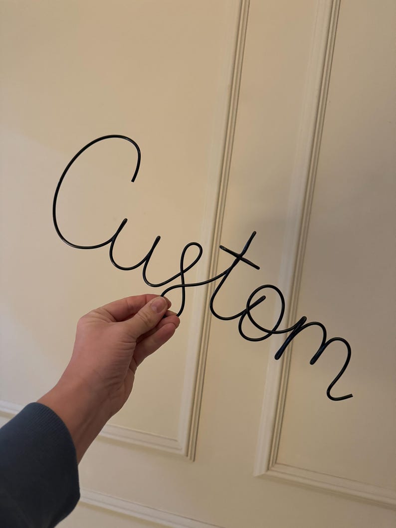 Wire Quote for Wall, Custom Metal Freehand Wire Sign, Wire Wall Hanging ...