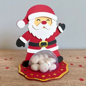 Christmas Candy Dome Svg Bundle, Santa Candy Dome Svg, Mrs Claus Candy ...