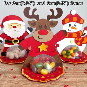 Christmas Candy Dome Bundle, Christmas Candy Holder Svg Cut Files ...
