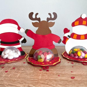 Christmas Candy Dome Bundle, Christmas Candy Holder Svg Cut Files ...