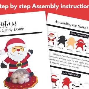 Christmas Candy Dome Svg Bundle, Santa Candy Dome Svg, Mrs Claus Candy ...