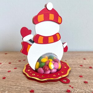 Christmas Snowman Candy Dome With Opening Mechanism, Snowman Candy ...
