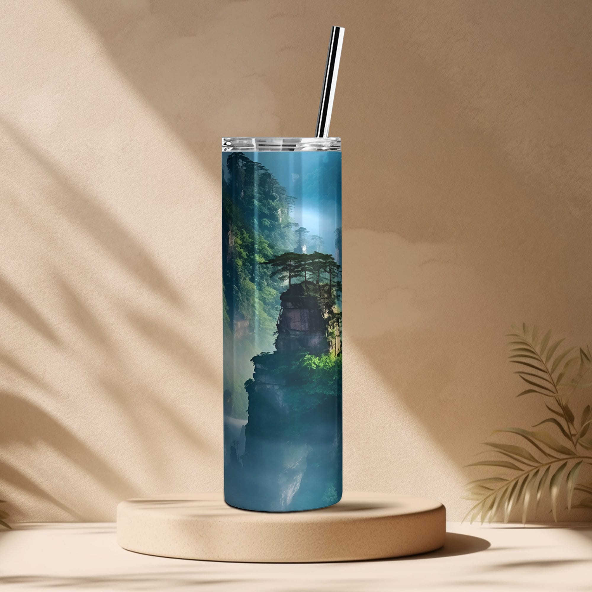 Early Morning in Avatar Mountains Tumbler Wrap 20oz Seamless Skinny ...