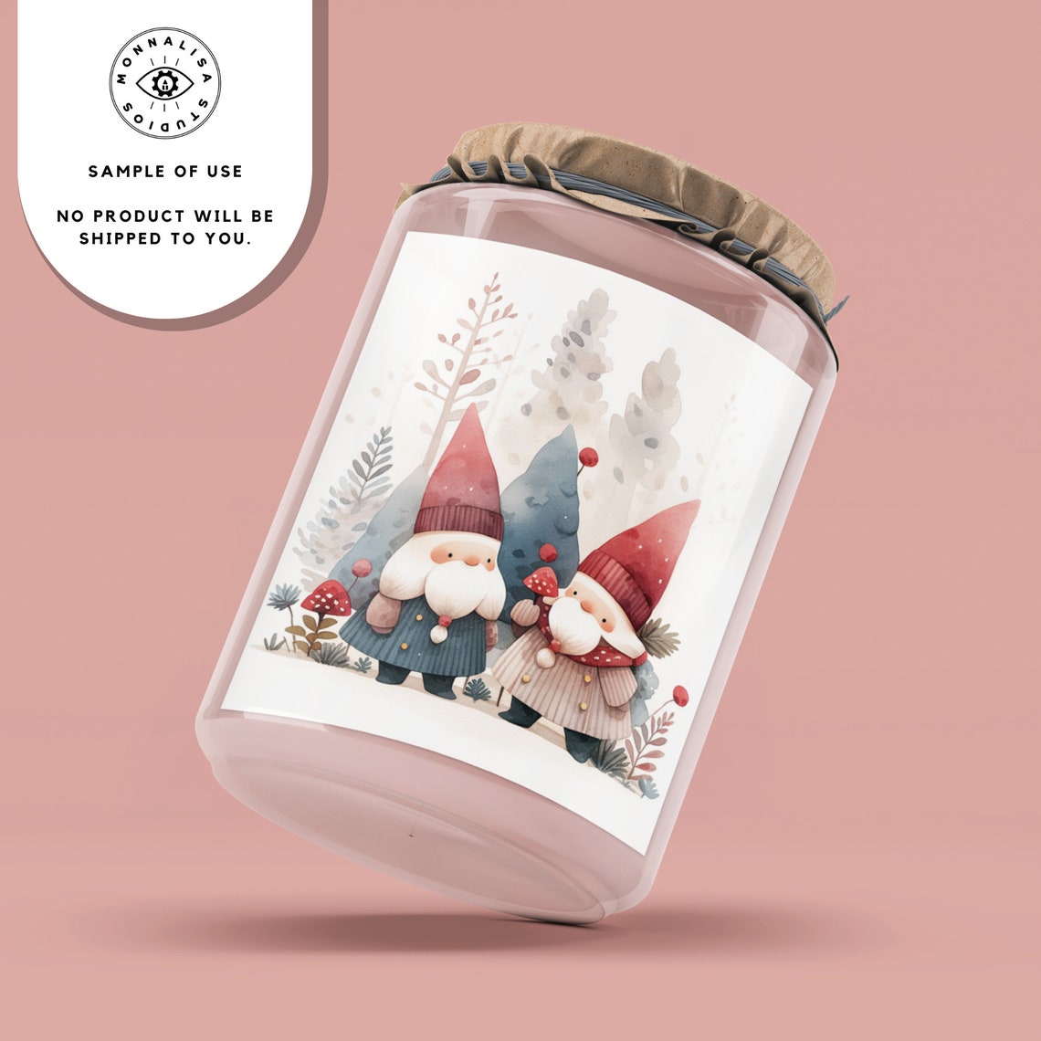 Magical Festive Gnomes 16 Watercolor PNG Digital Papers - Etsy