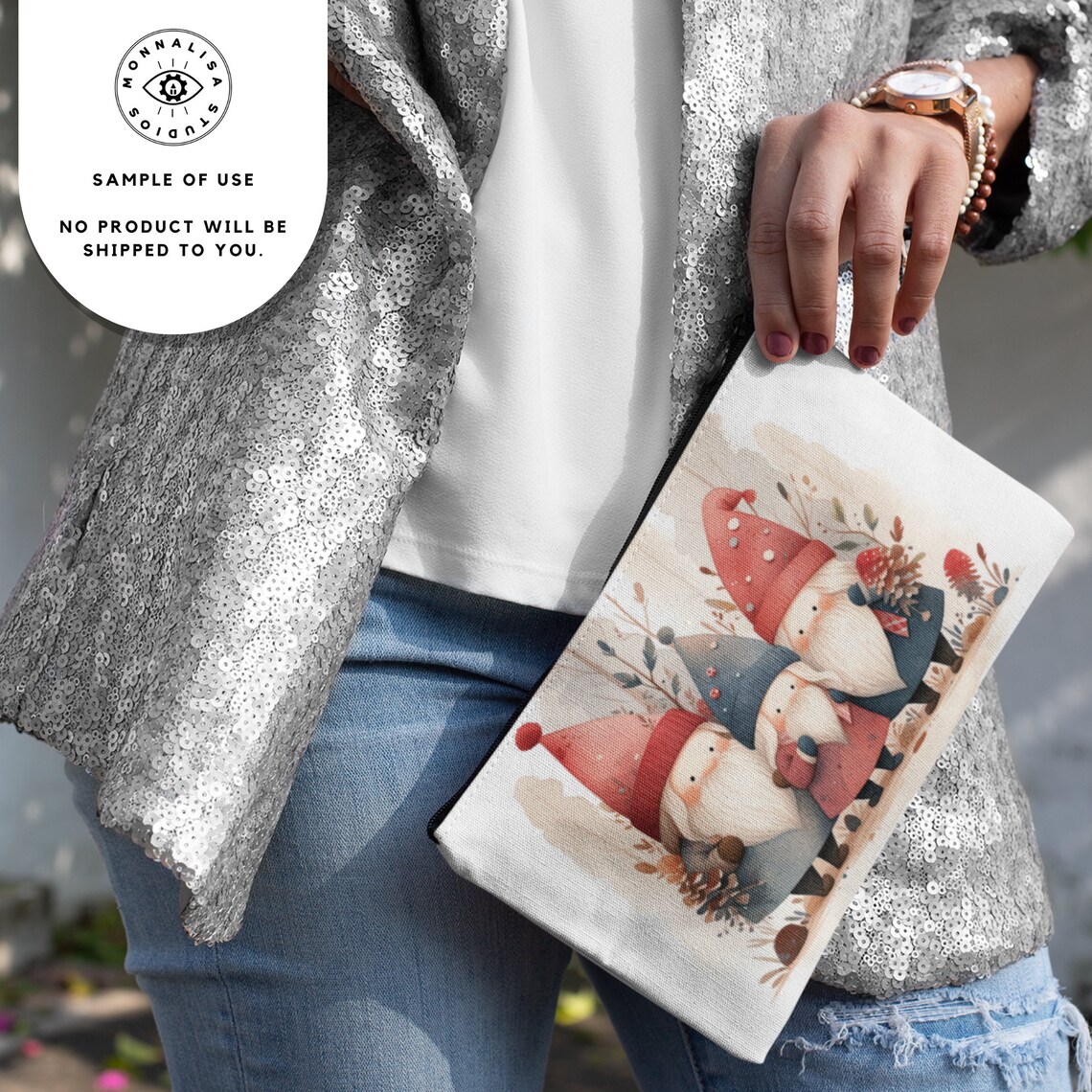 Magical Festive Gnomes 16 Watercolor PNG Digital Papers - Etsy