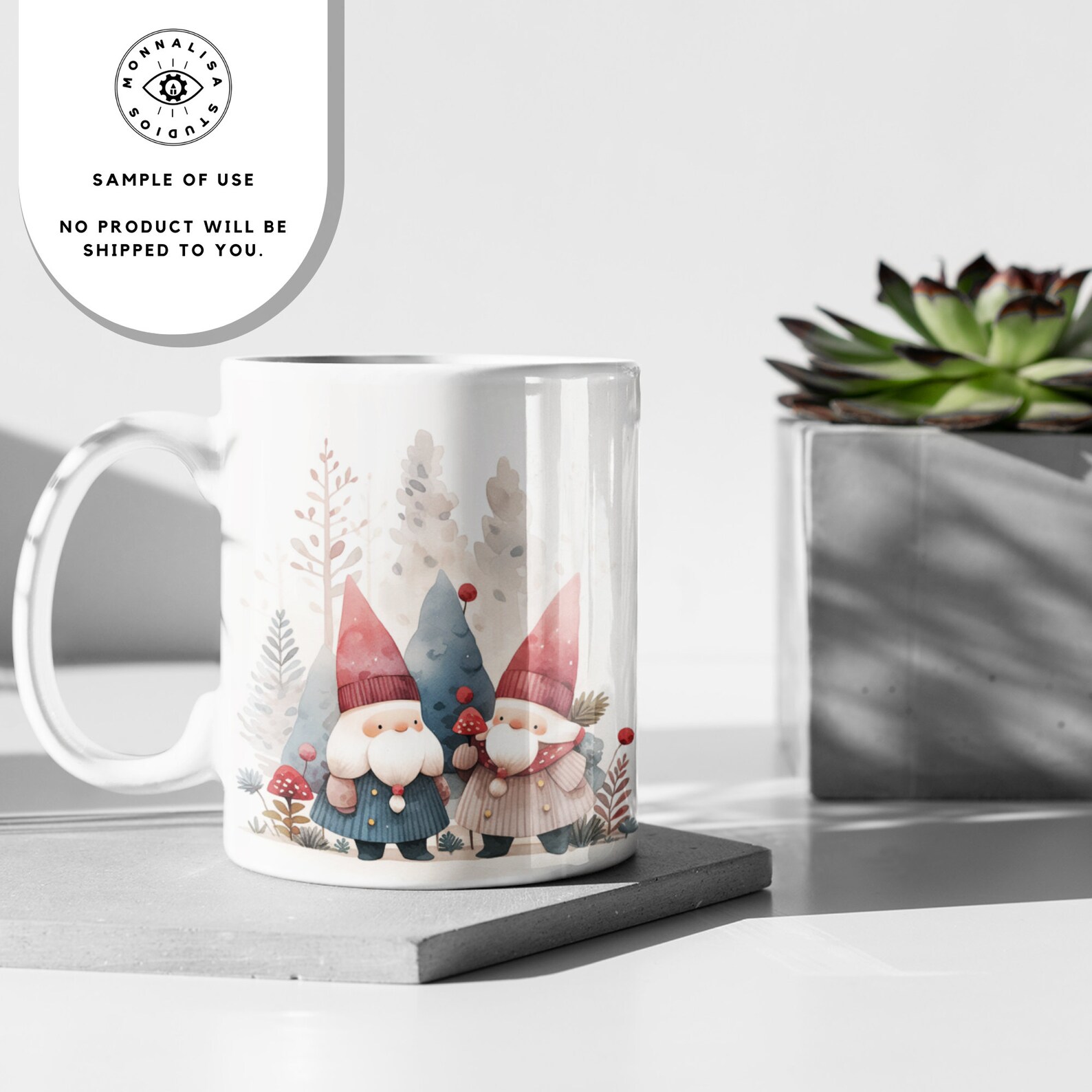 Magical Festive Gnomes 16 Watercolor PNG Digital Papers - Etsy