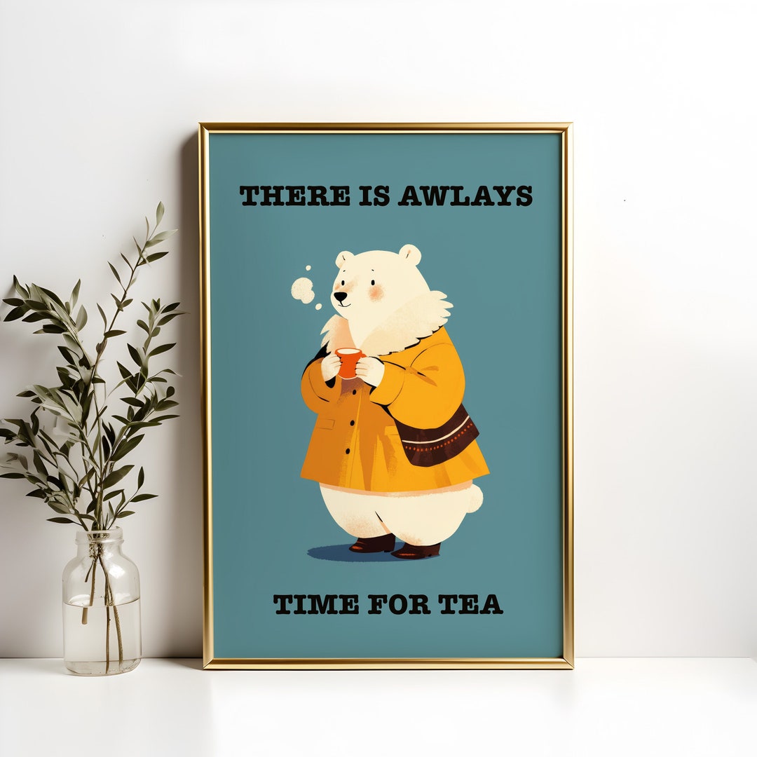 Tea Time Quote, Motivational Quote, Positive Thinking Quote, Self Care ...