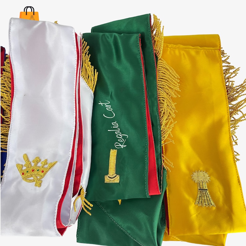 OES Sash, Masonic OES Sashes, Order of Eastern Star Complete Sash Set ...