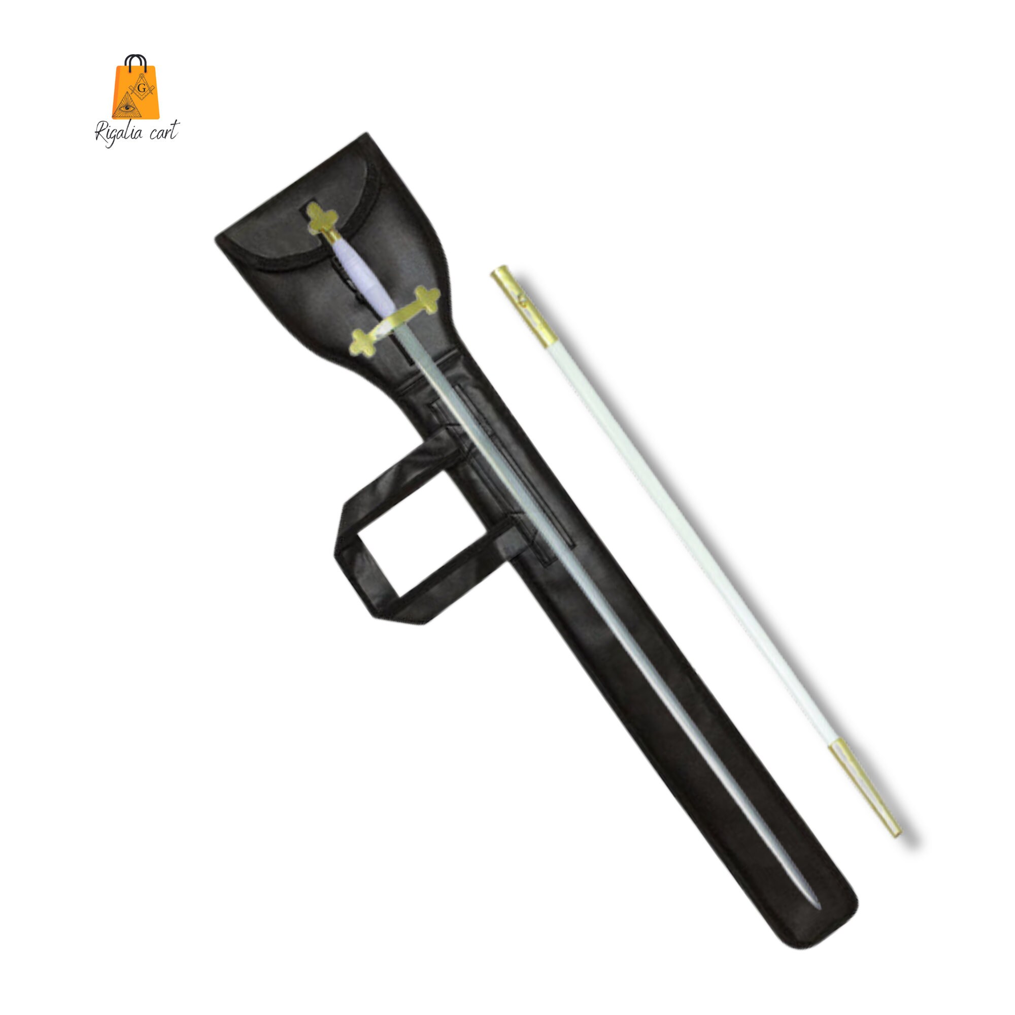 Knights Templar Commandery Sword With White Hilt and White Scabbard ...