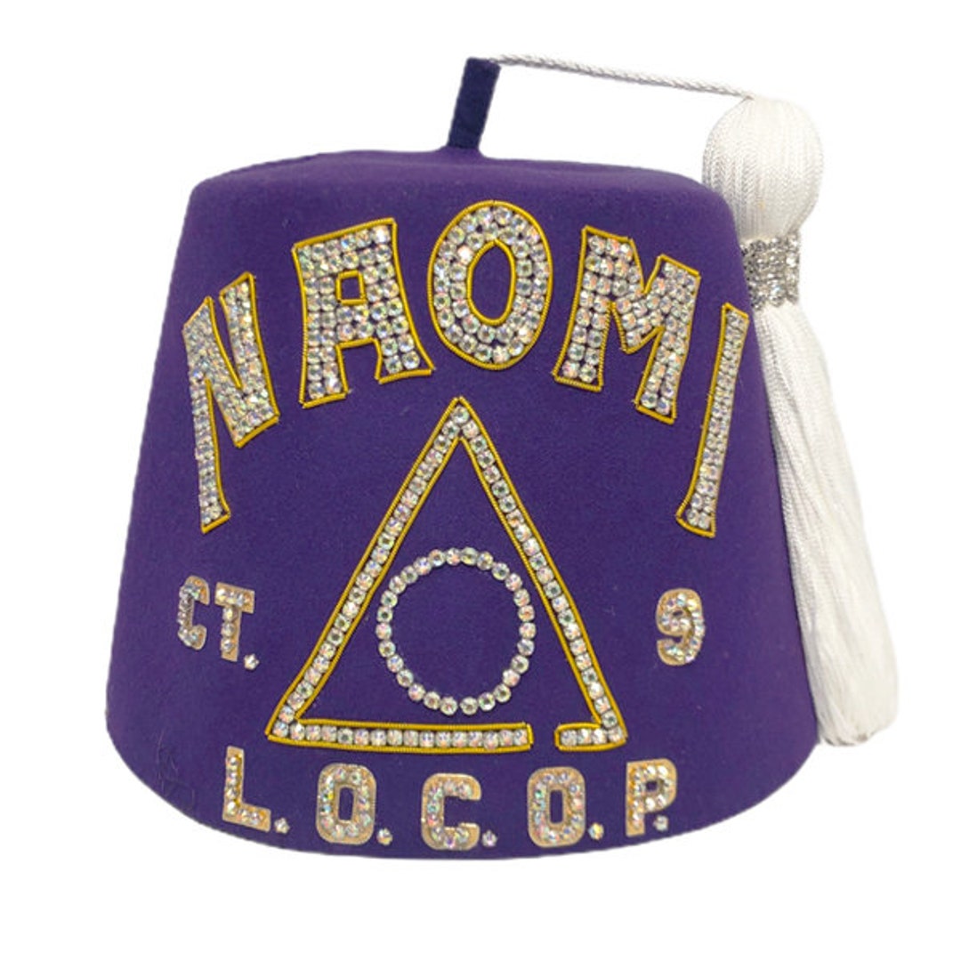 LOCOP Fez , Msonic LOCOP Fez Purple Color Hand Embroidered With ...
