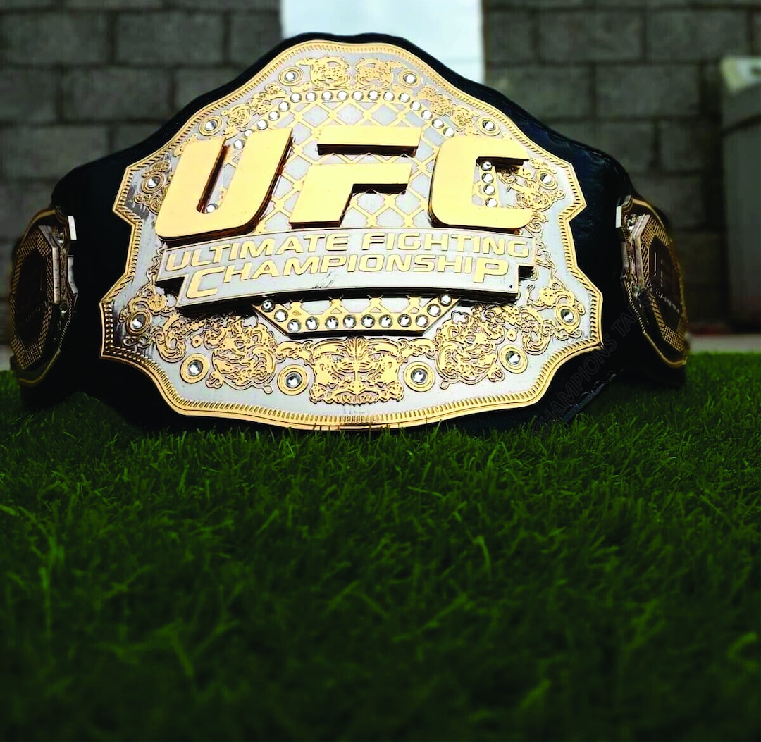 UFC Boxing Ultimate Fighting Championship Belt 2mm Brass Metal Plates ...