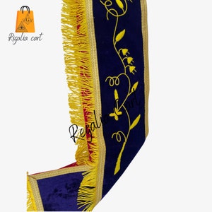 Masonic W.M Sash, Masonic Worthy Matron Sash Hand Embroidered With ...