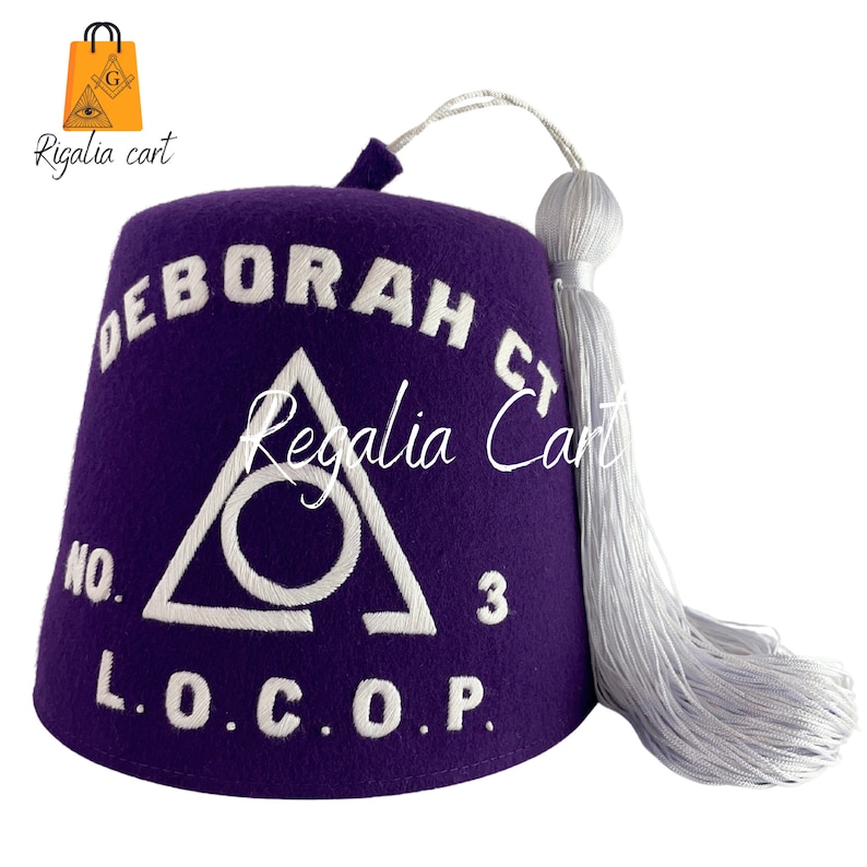 LOCOP Fez , Msonic LOCOP Fez Hat Purple Color Hande Embroidered Custom ...