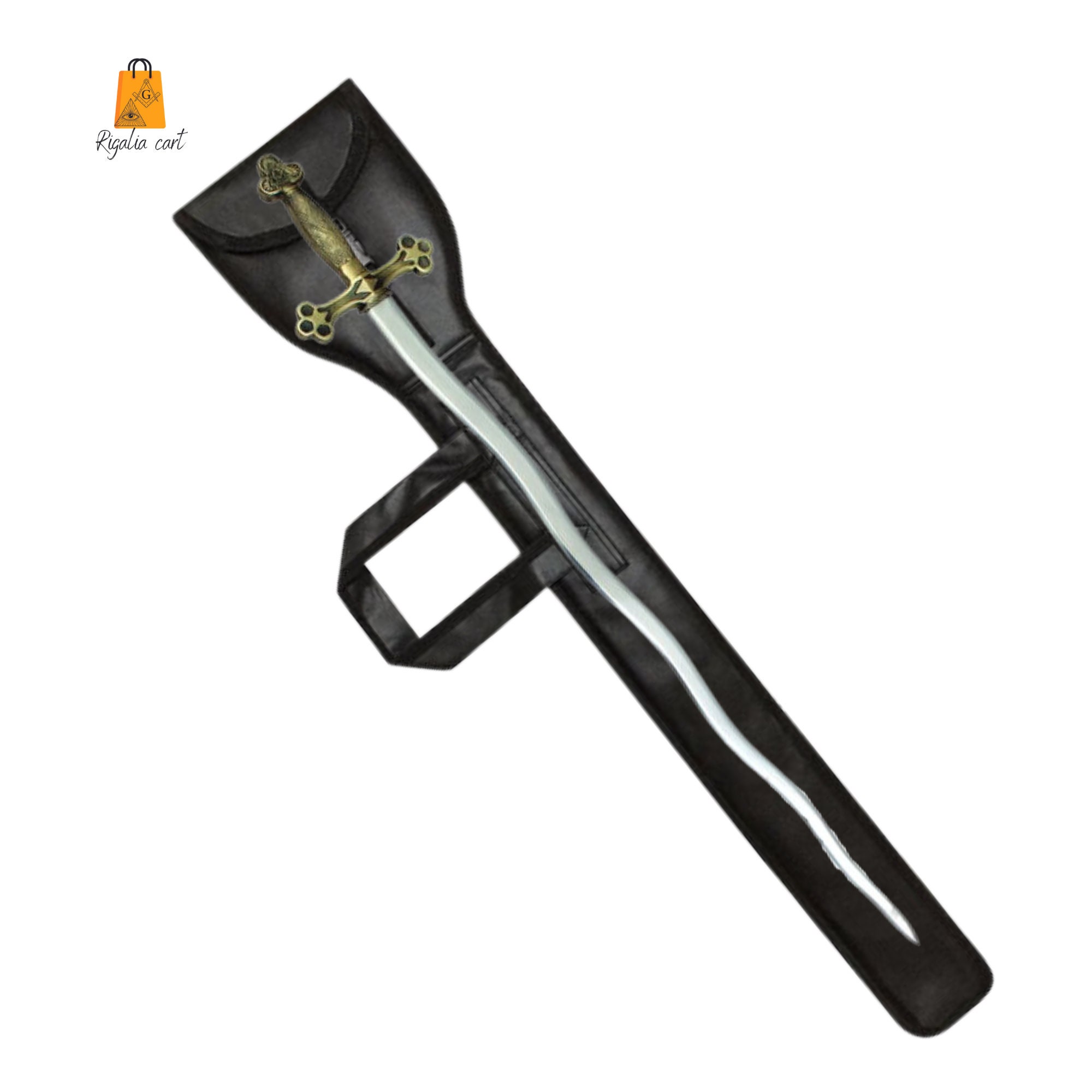 Masonic Sword Snake Flaming Sword Square Compass With Gold - Etsy