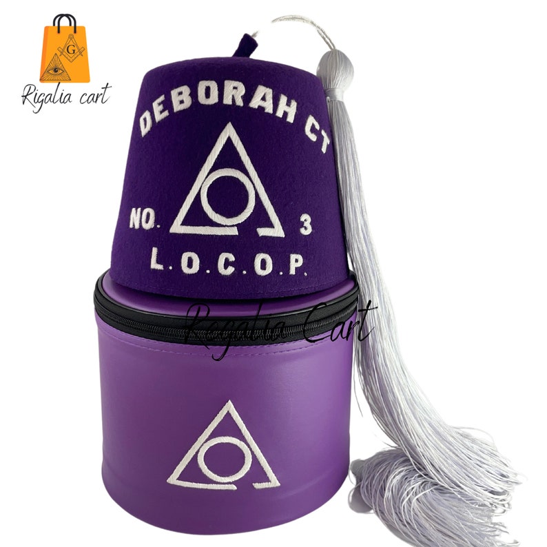 LOCOP Fez , Msonic LOCOP Fez Hat Purple Color Hande Embroidered Custom ...