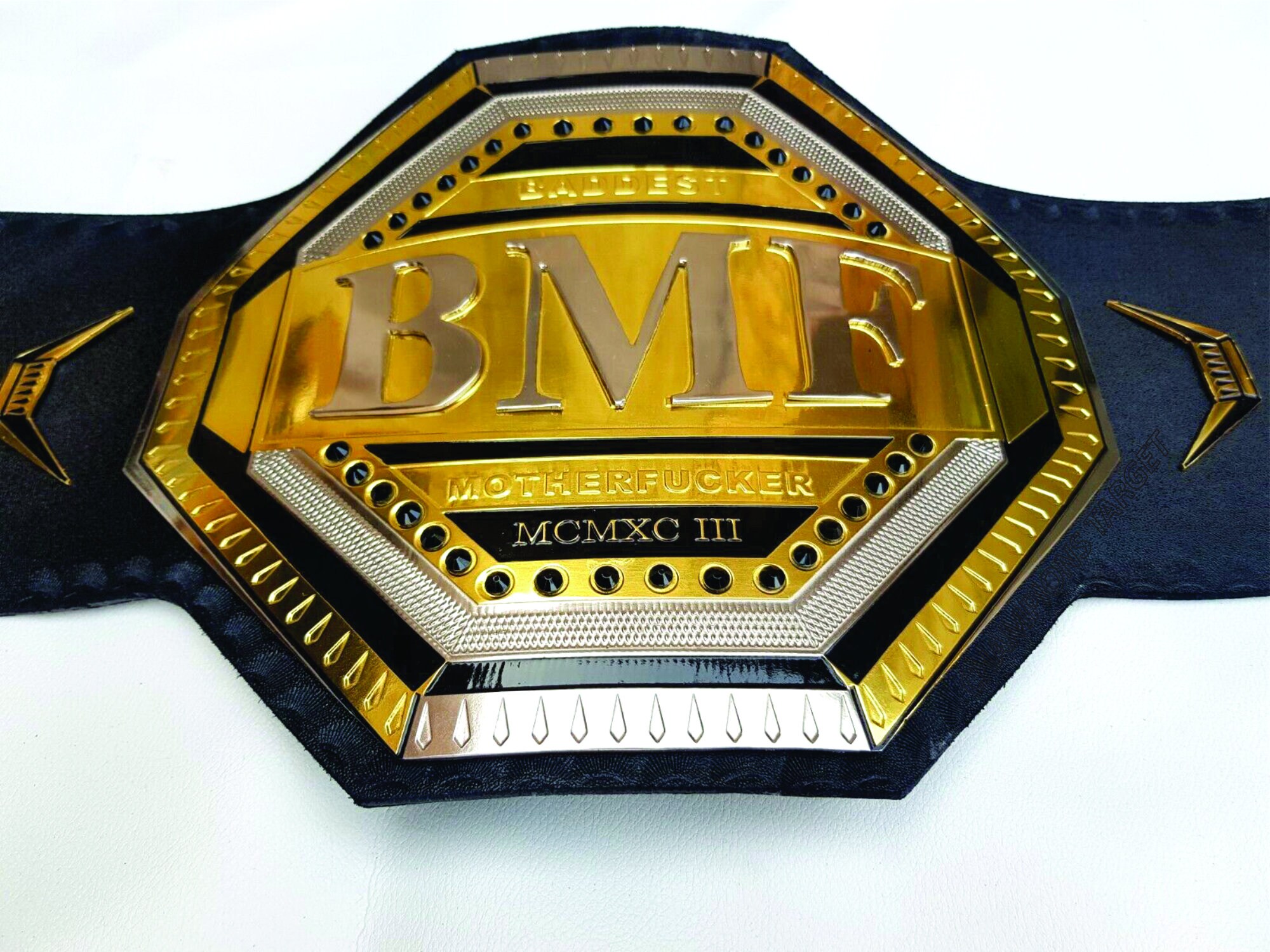 UFC BMF Title Belt Championship Adult Size Brass 2MM Original Leather ...