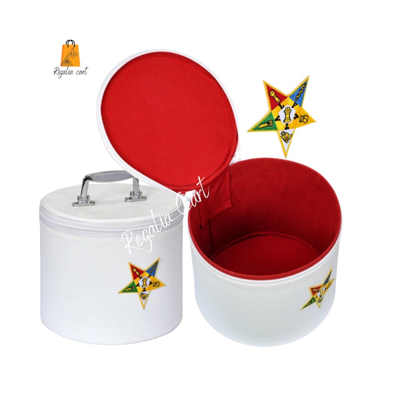 Custom Fez Case MACHINE EMBROIDERY O.E.S Star Fez C With Strap ...